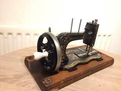Junker & Ruh 1886 Handcrank Sewing Machine & Manual…. – Hesketh Emporium